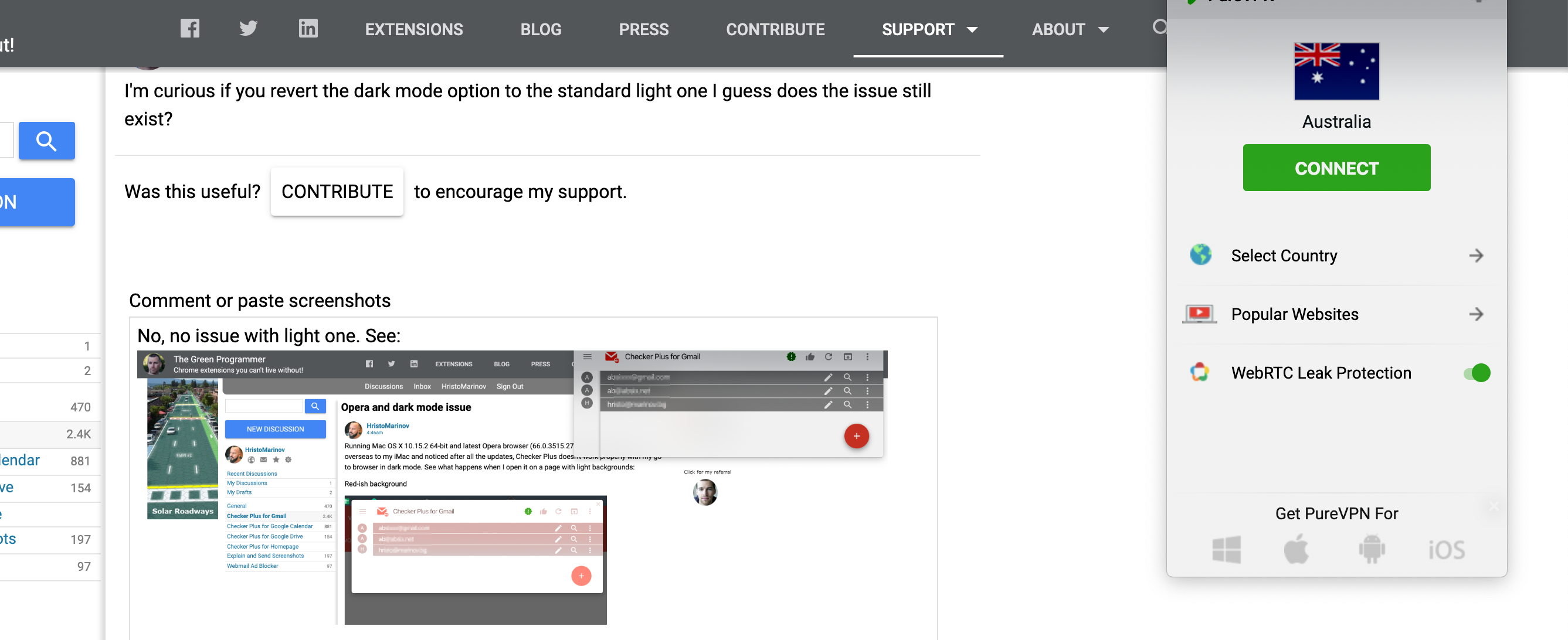 Dark mode issues | Opera forums