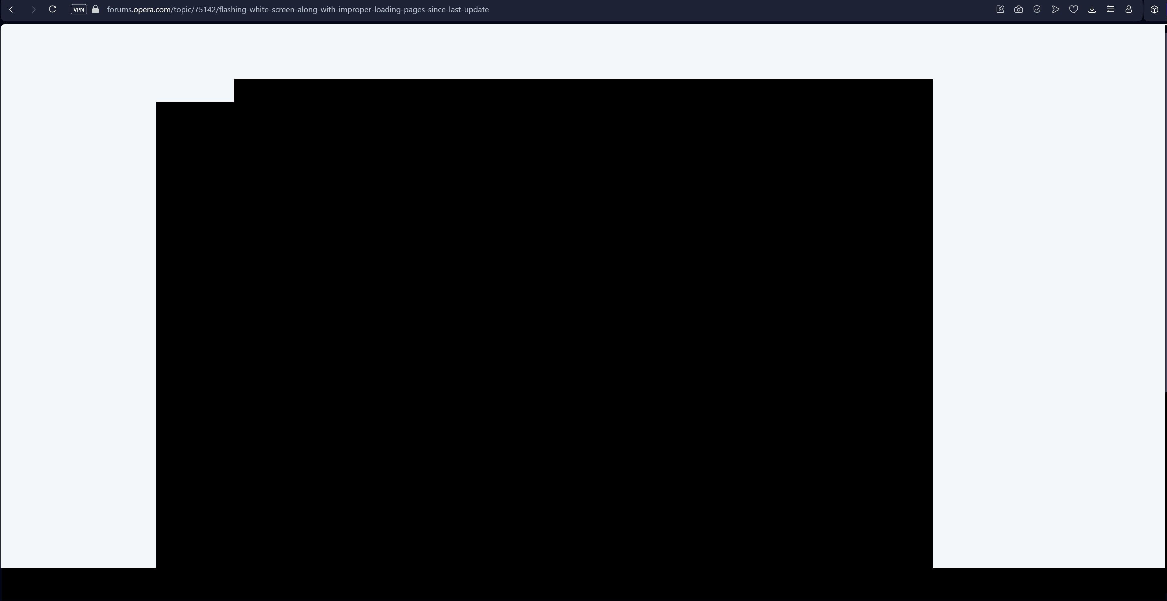 Flashing white screen along with improper loading pages since last ...
